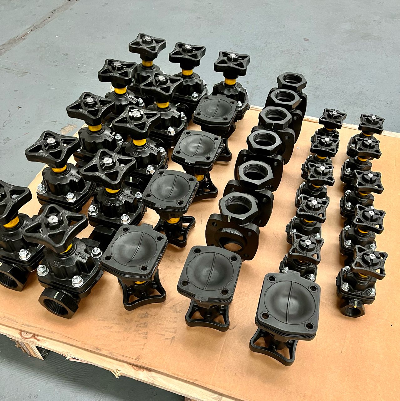 DN25 and DN50 WT Diaphragm Valves in the Test Bay for a Mining Company ...